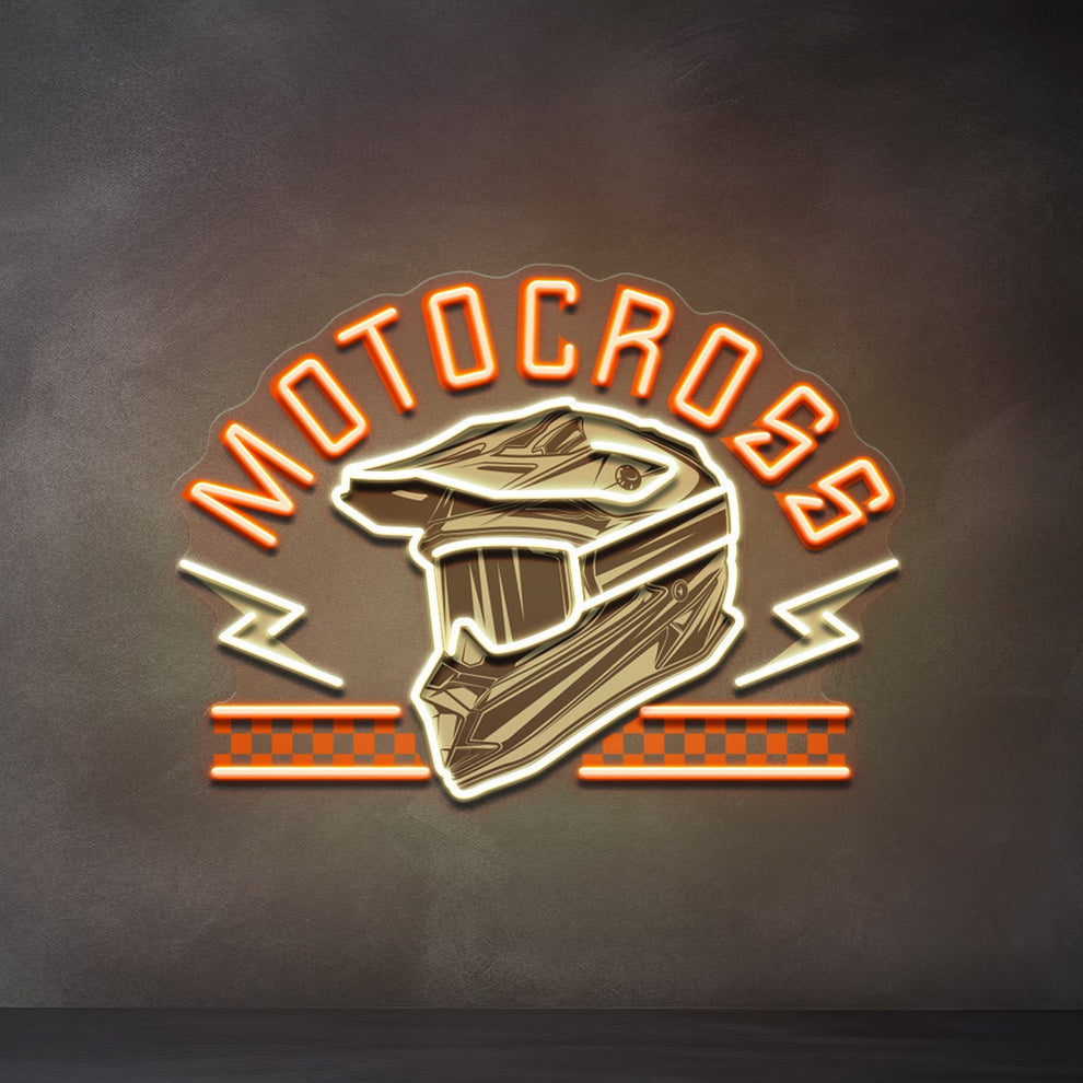 Racing Helmet Vibing LED Neon Sign Light Pop Art – Infinity Lighting